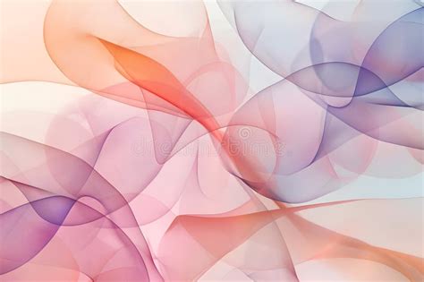 Abstract Pink Purple And Orange Waves Flowing Seamlessly Across A White Background A Serene