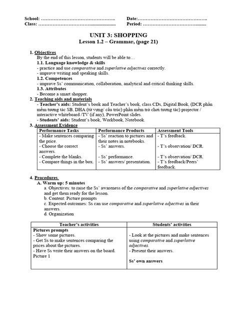 i learn smart world 10 unit 3 grammar pdf adjective linguistics