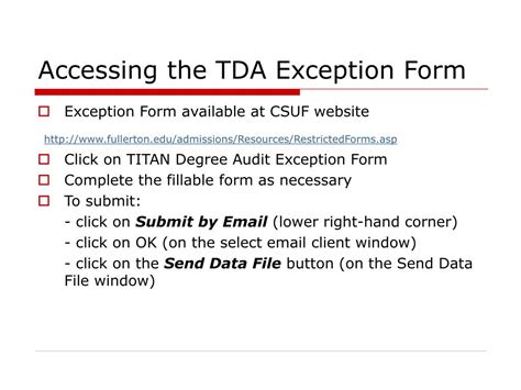PPT Titan Degree Audit TDA PowerPoint Presentation Free Download ID 6639972