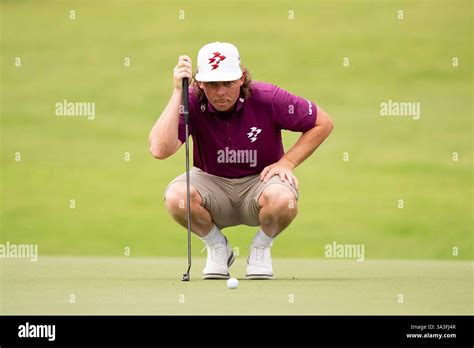 Captain Cameron Smith Of Ripper Gc Reads His Putt On The 10th Green During The Final Round Of