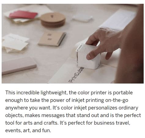 MBrush Portable Handheld Color Printer - GEEKMAXI.COM