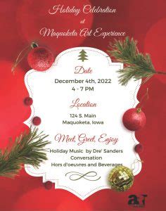 Holiday Celebration Maquoketa Art