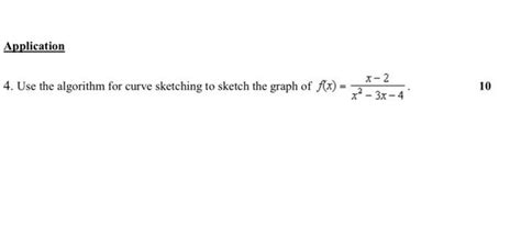 Solved Use The Algorithm For Curve Sketching To Sketch Chegg