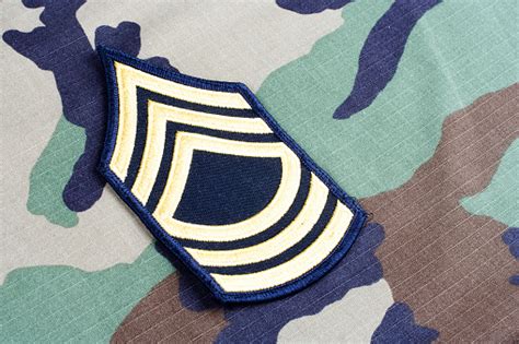 삼림 지대 위장 유니폼에 미국 육군 마스터 상사 계급 패치 United States Army Air Corps에 대한 스톡 사진 및 기타 이미지 United States