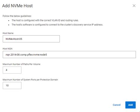 Adding Nvme Hosts To The Powerflex Manager Mongodb On Dell Powerflex With Nvme Over Tcp Dell
