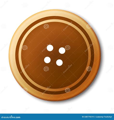 Sewing Button Icon Isolated On White Circular Button For Clothes Art Or Crafts Fashion And