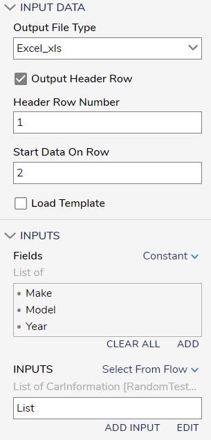 List To Csv Mapping Step No Data In Excel File — Decisions