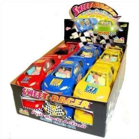 Sweet Racer Pull Back Action Candy Filled Cars 1 Box 12 Cars Race