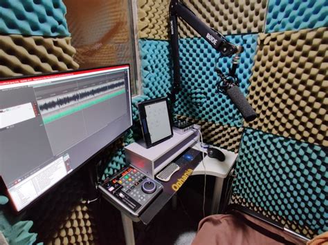 Heres My Current Booth Setup In All Its Glory Sennheiser Mkh 416 Into An Audient Id14 Not