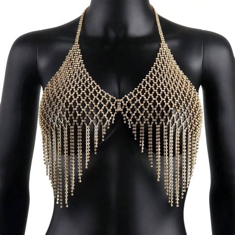 Summer Beach Swimsuit Sexy Rhinestone Body Chains For Women To Wear At