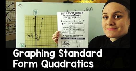 Graphing Standard Form Quadratics Step By Step Video And Cheat Sheet Quadratics Graphing