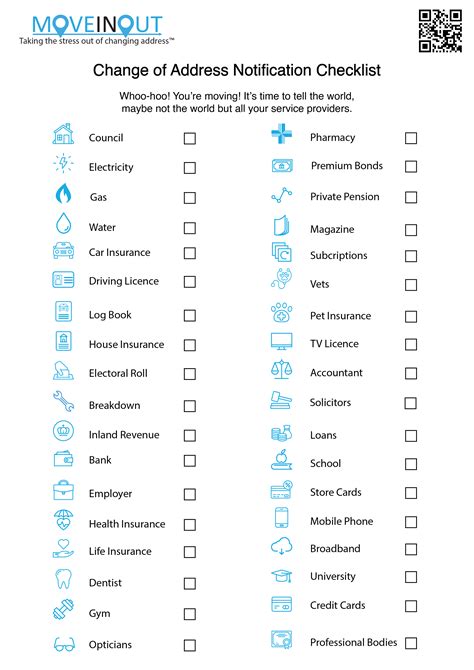 Change Of Address Checklist Who To Tell When You Move Home