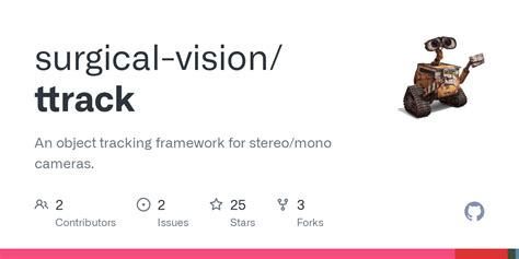 Github Surgical Vision Ttrack An Object Tracking Framework For Stereo Mono Cameras