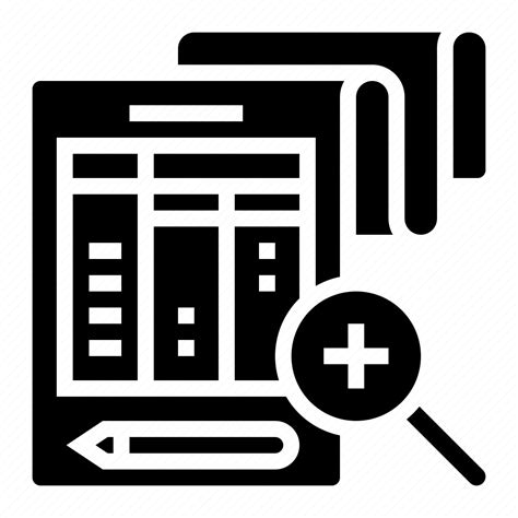 data monitoring explore data exploring data search data statistical analysis icon download