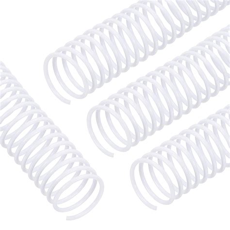 Uxcell 20 Pack Plastic Spiral Binding Coils 22mm78 Binding Coils
