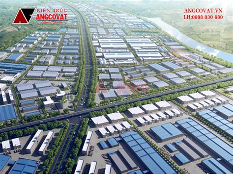 Thiết kế cảnh quan khu công nghiệp Sông Khoai Quy mô ha CQ Kiến trúc Angcovat