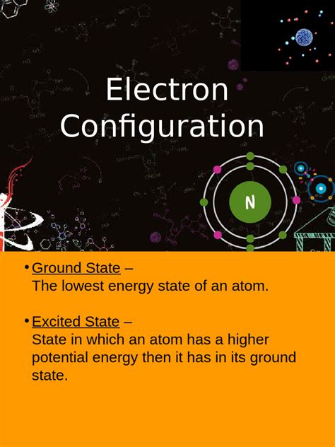 Electron Configuration Ptt Pdf Energy Level Electron Configuration