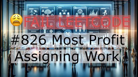 Fail Leetcode 826 Most Profit Assigning Work Youtube