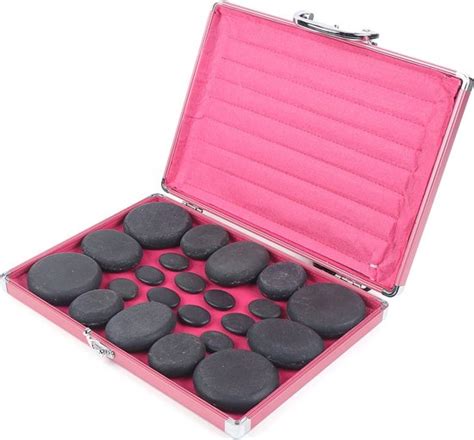 Emora 20 Delige Hot Stone Massageset Massageset Met Verwarmingsbox