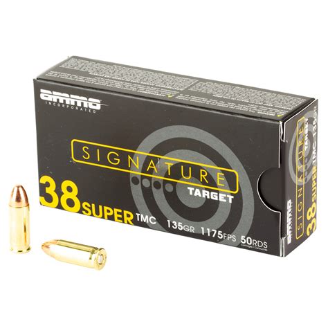 Ammo Inc Signature Target 38 Super 135gr Tmc 50rd Box