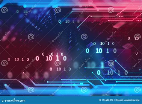 Digital Code Number Abstract Technology Background Stock Illustration Illustration Of Detail