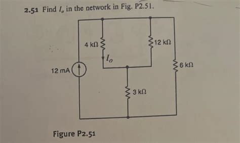 Solved Find Io In The Network In Fig P Figure Chegg