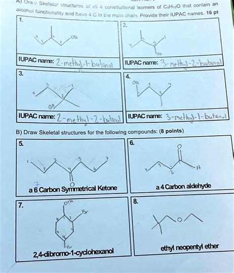 Solved I Completed This But I Have No Idea If This Is Correct Please Help Iupac Name Z