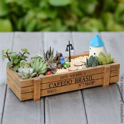 Деревянные ящики для цветов в интернет магазине на Ярмарке Мастеров Москва доставка по