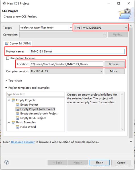 使用ccs给tm4c123系列新建工程ccs添加tm4c Csdn博客