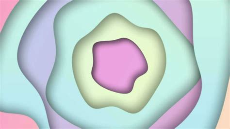 Colorful Wavy Multiple Circular Shapes 3d Depth Paper Cut Background