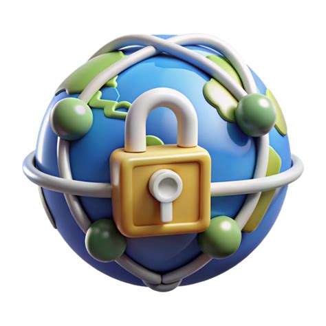 Stunning Classic Secure Network Node Icon With World Map Cutout High Resolution 57869185 Png