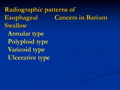 Imaging Of Esophageal Cancers Ppt Download