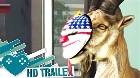 Payday 2 Goat Simulator Dlc Trailer 2016 Pc Youtube