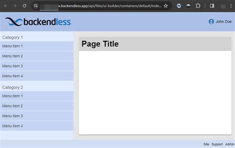 Creating And Assigning A Layout Backendless Ui Builder Developer Guide
