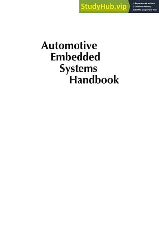 Automotive Embedded Systems Handbook PDF
