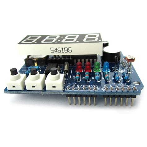Catalex Arduino Expansion Board Clock Shield Two Wire Digital Module Blue Black
