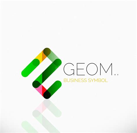 Premium Vector Logo Linear Abstract Geometric Icon