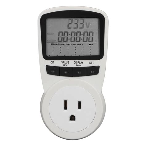 120v Power Metering Socket Intelligent Power Voltage Tester Socket Electricity Usage Monitor Us