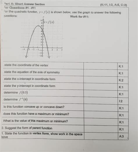 question 3 determine the points of intersection between a course