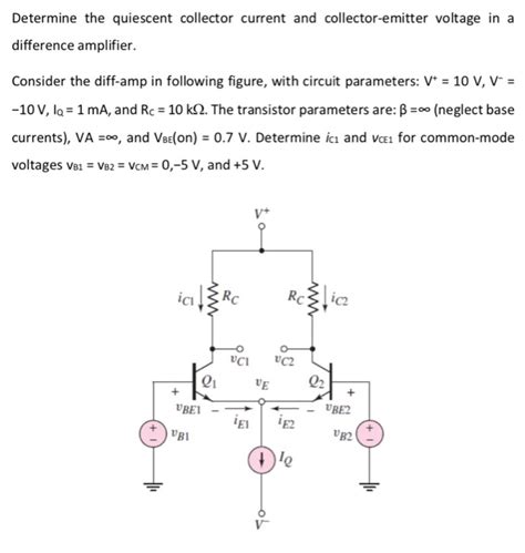 Solved Determine The Quiescent Collector Current And