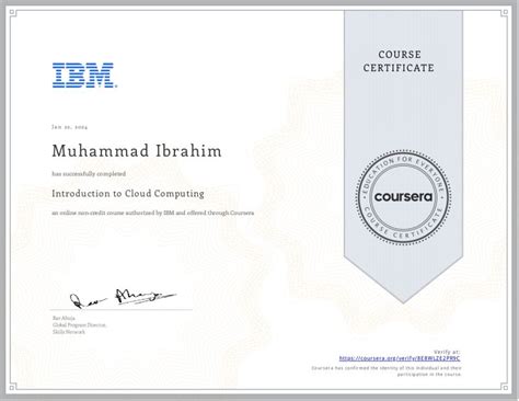 Cloudcomputing Ibmcloud Coursera Ibmcertification Muhammad Saad Ibrahim