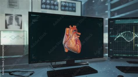 Scanner Is Used For The Illness Diagnosis Process At The Laboratory Scanning The Organs To
