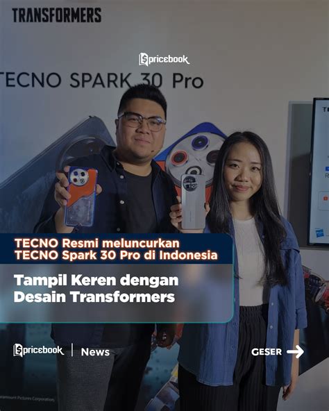 Pricebook 🤖 Tecno Spark 30 Pro Hp Transformers Di Tanganmu Desain Ala Transformers Spek