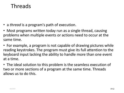 Lecture 19 Threads Cse 6 Ppt Download