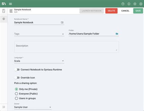 Editing A Notebook SYNTASA