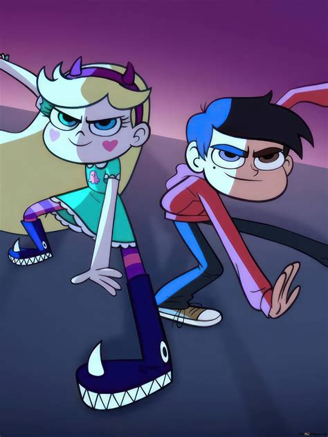 Star Butterfly And Marco Diaz From Star Vs The Forces Of Evil 4k Wallpaper Download