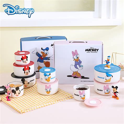 Ceramic Disney Bowl Set Microwaveable Dinnerware Tableware Food Container Storage Shopee Malaysia