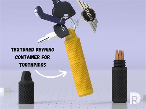 Portable Keychain Container For Toothpicks By Dylanryandesign