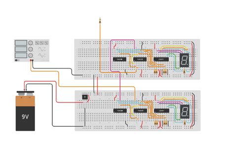 Circuit Design Digital Digital Clock Phase 2 Modules For Both Seconds And Minutes Tinkercad