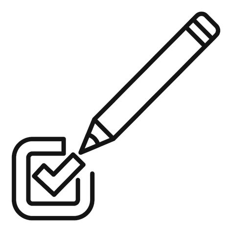 Premium Vector Pencil Drawing Check Mark In Checkbox Icon Premium Vector Pencil Drawing Check Mark In Checkbox Icon